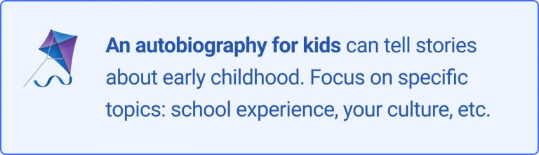 Autobiography for Kids: Ideas & Examples for 3rd Grade and Middle ...