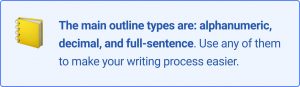 3 Types of Outlines: Decimal, Full-Sentence, & Alphanumeric Outline ...